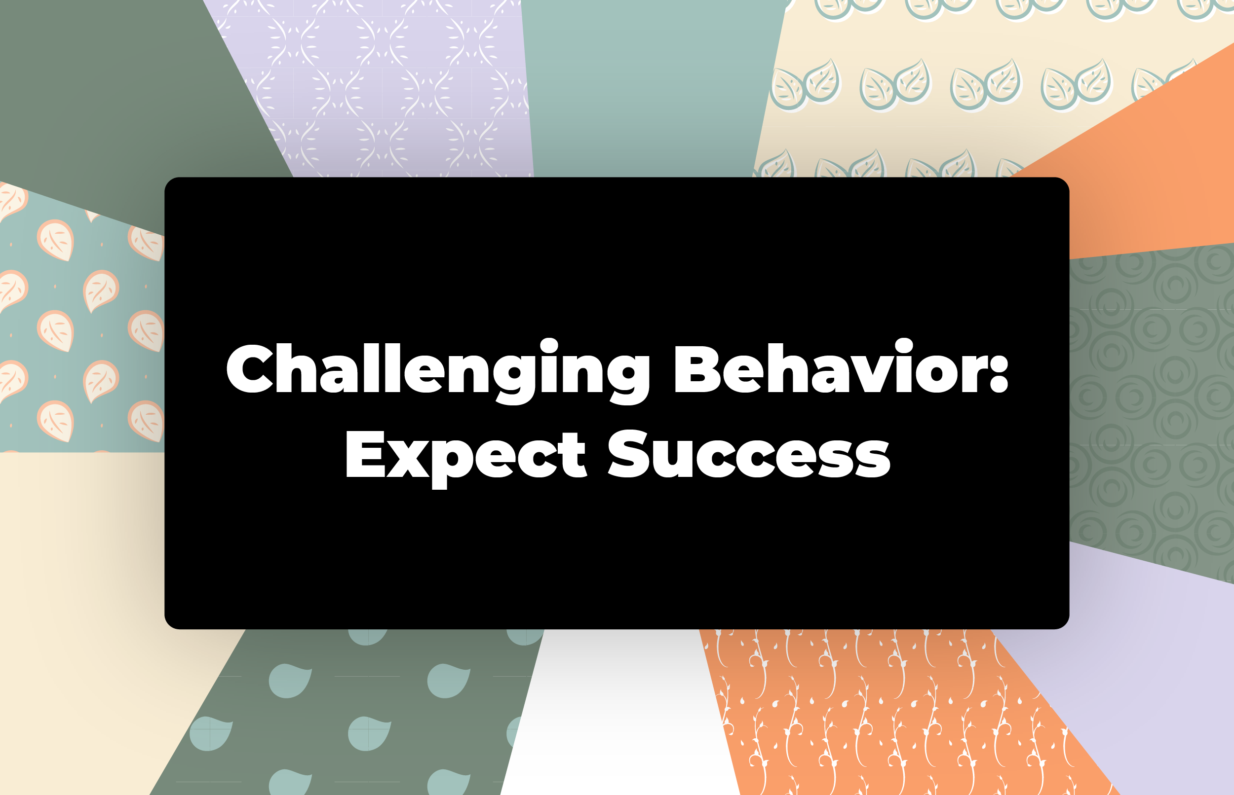 Challenging Behavior: Expect Success | OCALI